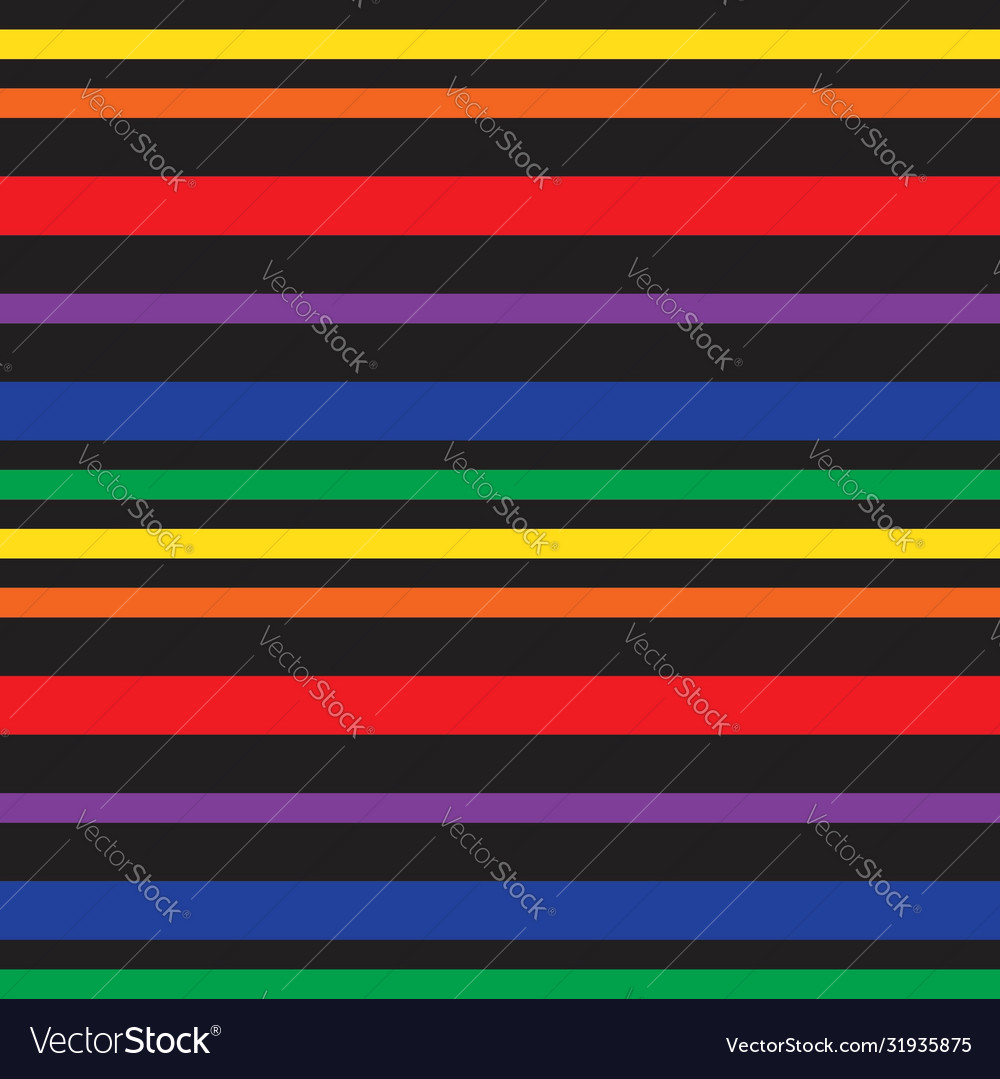 Rainbow stripe seamless pattern background in Vector Image