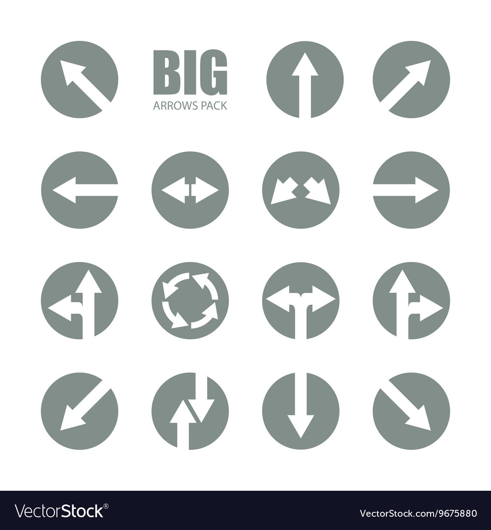 Arrows pack Royalty Free Vector Image - VectorStock
