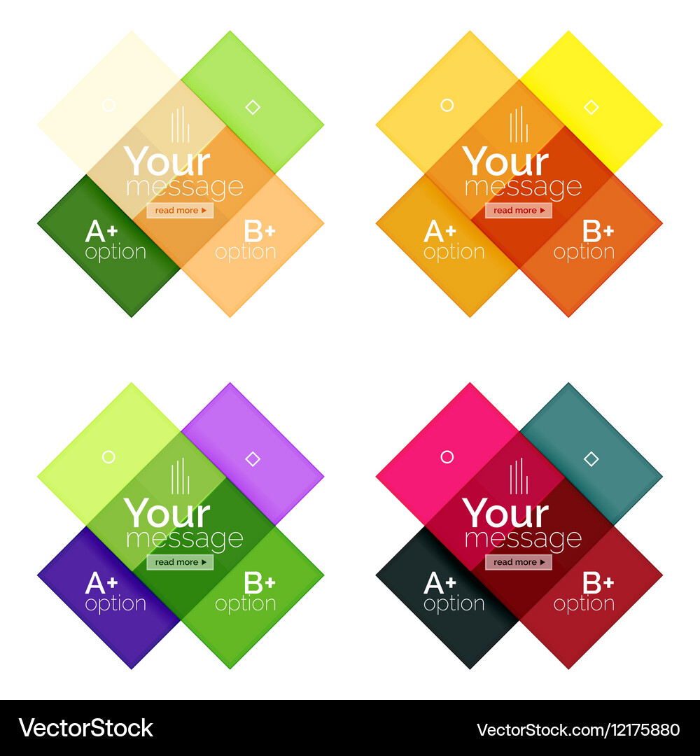 Color stripes infographics templates Royalty Free Vector