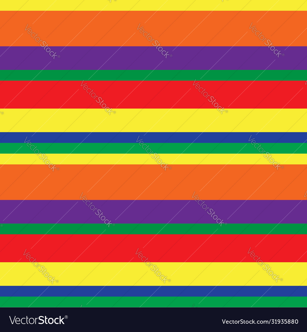 Rainbow stripe seamless pattern background in Vector Image