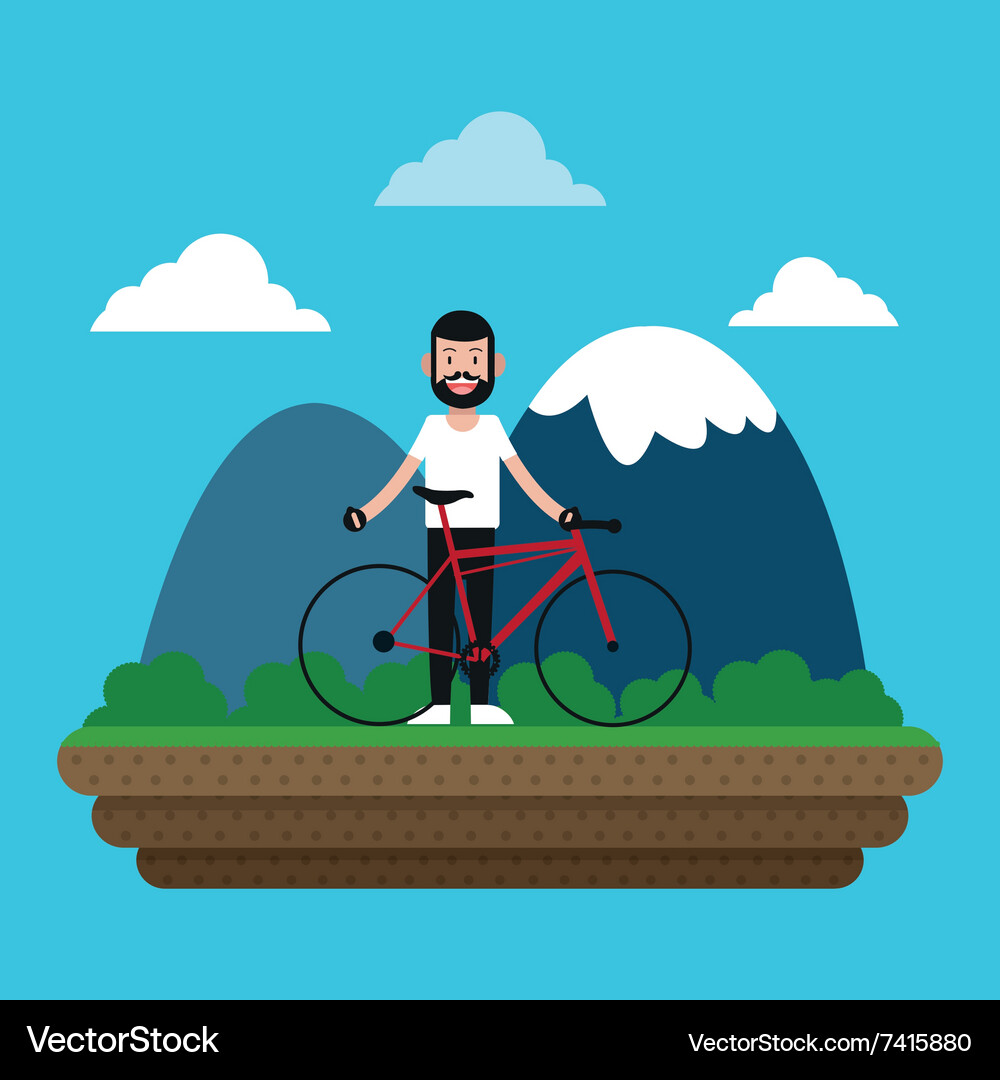 Ride a bike design Royalty Free Vector Image - VectorStock