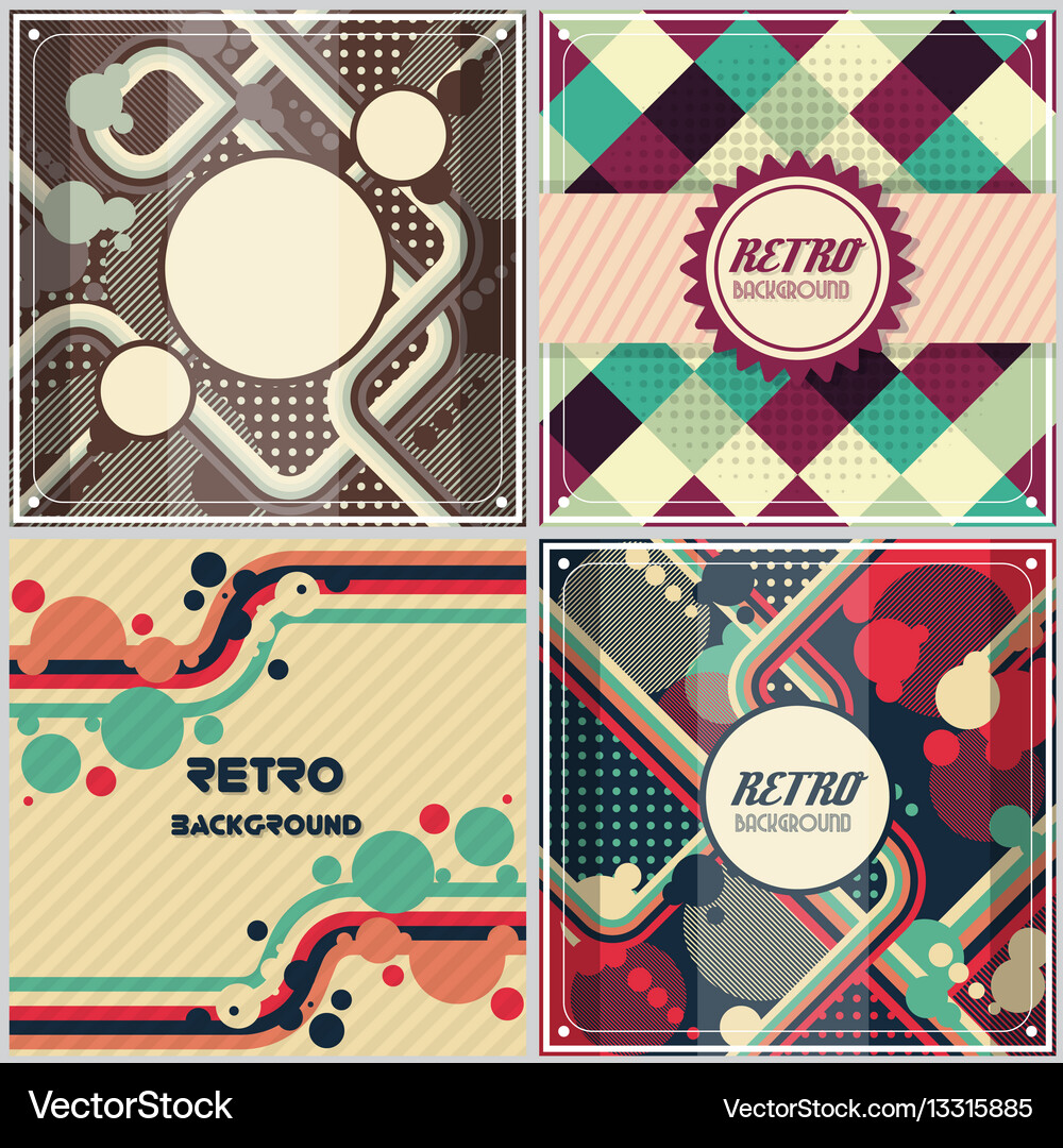 Old retro vintage style background design template
