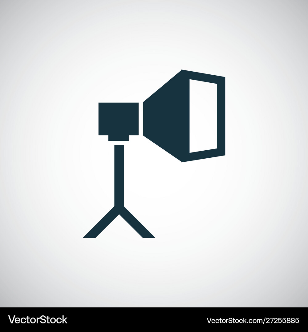 Photo softbox icon for web and ui on white Vector Image