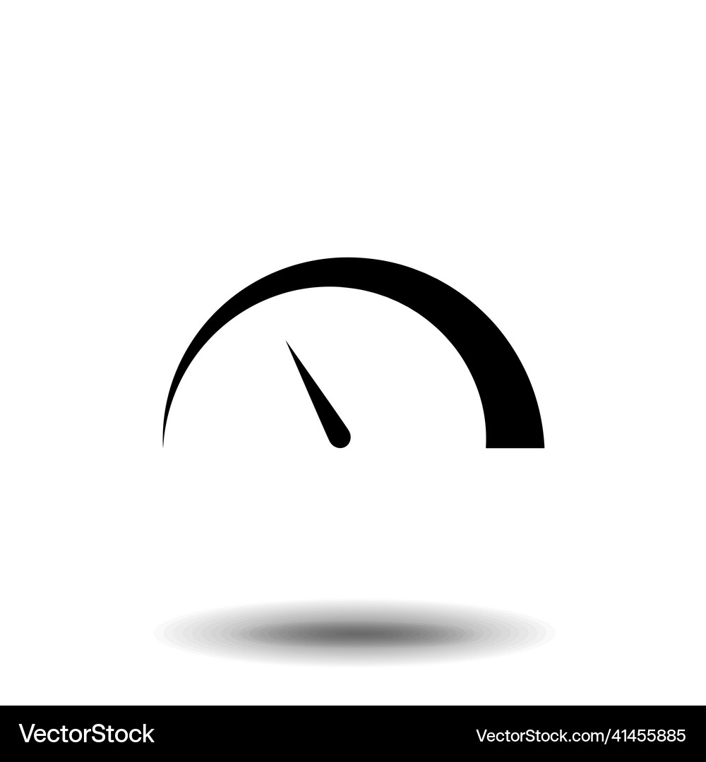 Speedometer icon simple flat symbol pictogram Vector Image