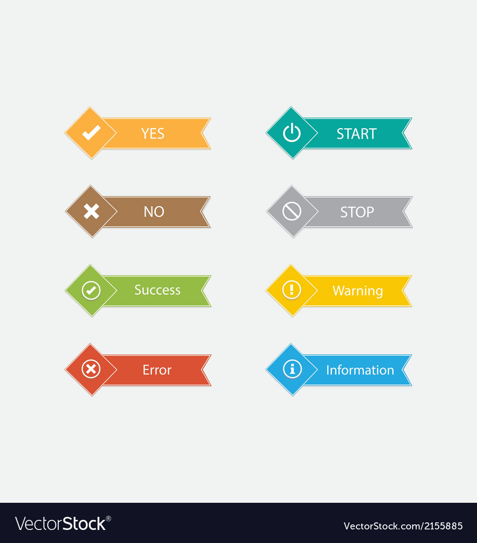 Style button Royalty Free Vector Image - VectorStock