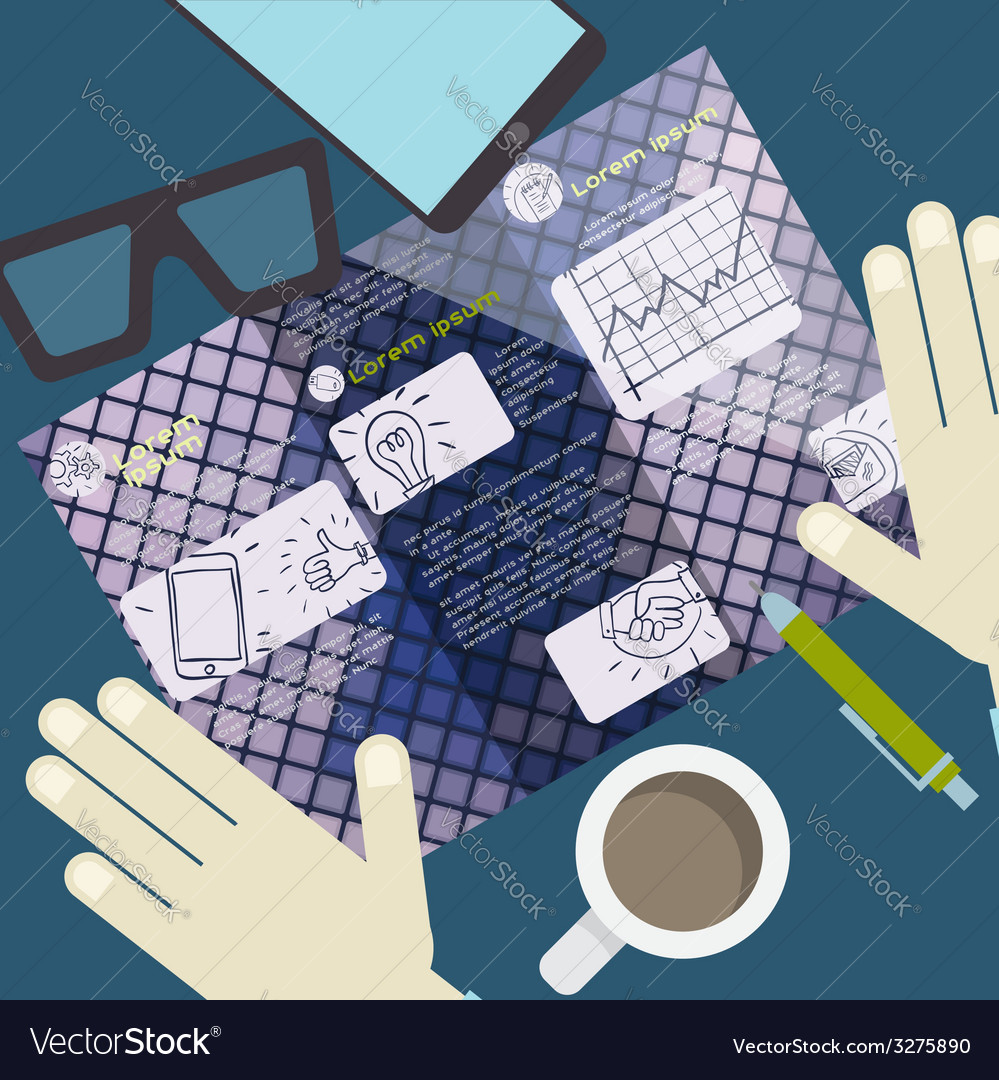 Flat design elements Royalty Free Vector Image