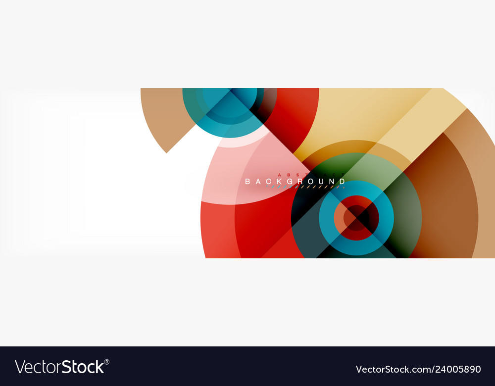 Geometric circle abstract background creative Vector Image