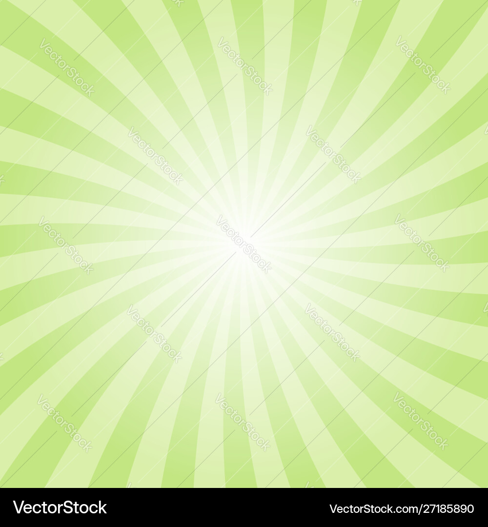 Green ray background vintage abstract texture Vector Image