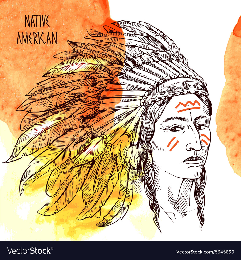 Native american Royalty Free Vector Image - VectorStock