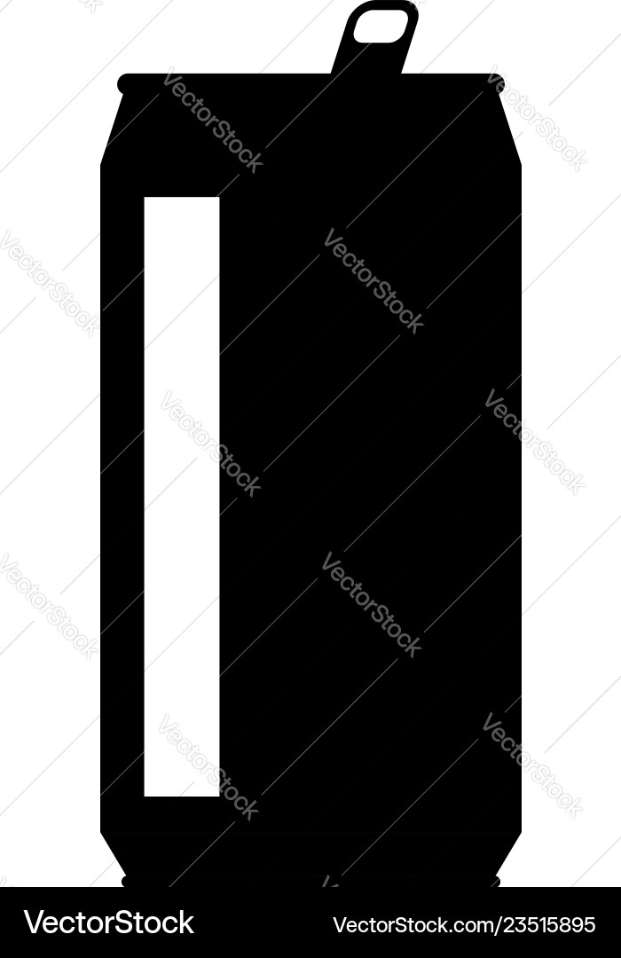 Drink can icon isolated on white background Vector Image