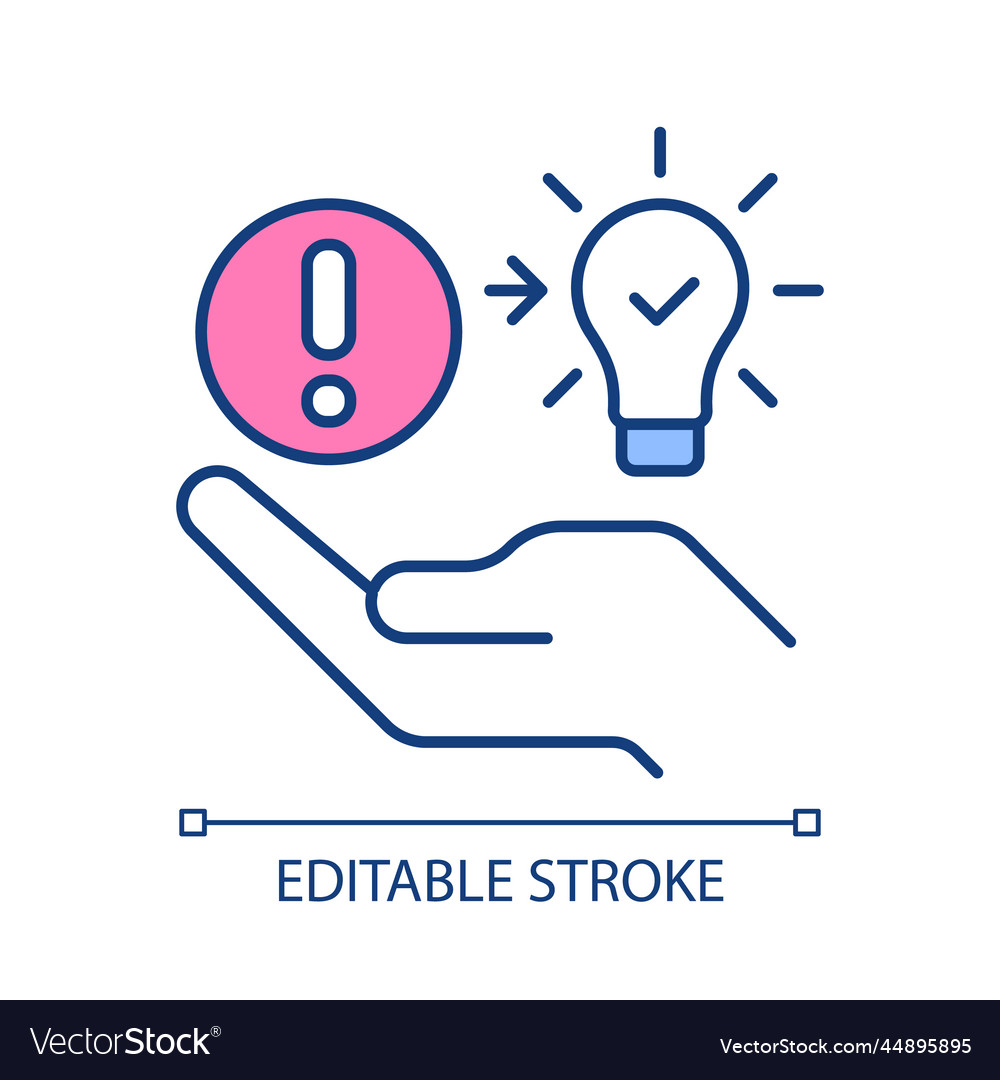 Error Driven Learning Psychology Rgb Color Icon Vector Image