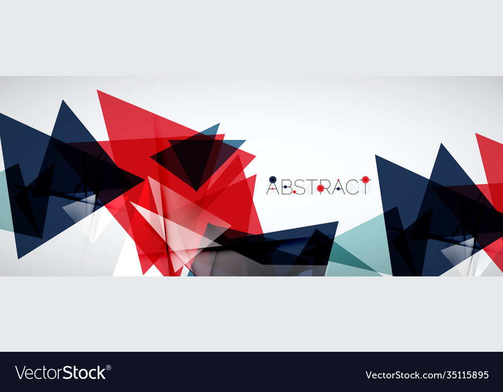 Geometric abstract background color triangle Vector Image