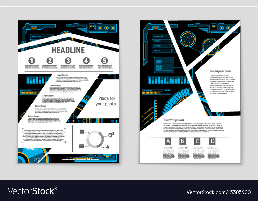 Abstract layout background set for art Royalty Free Vector