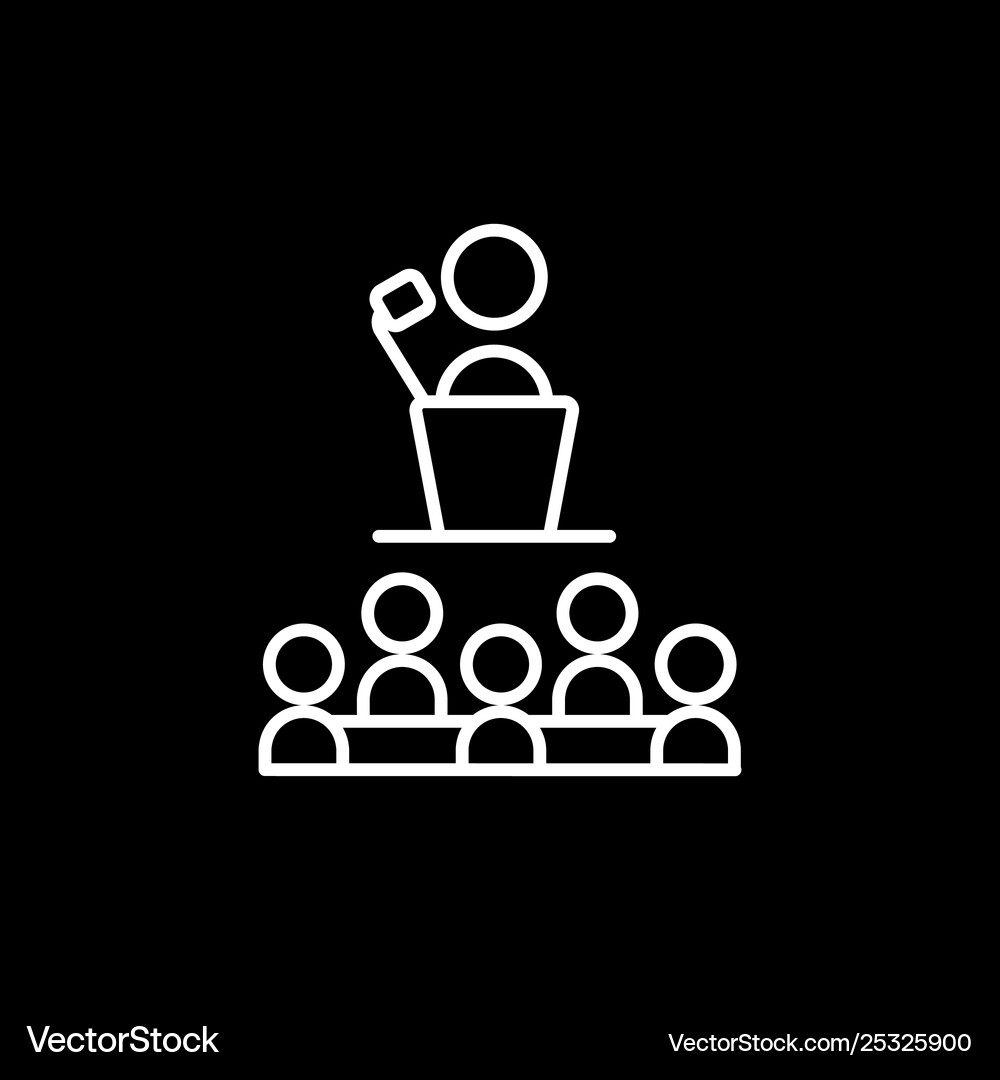 Presentation icon sign symbol icon Royalty Free Vector Image