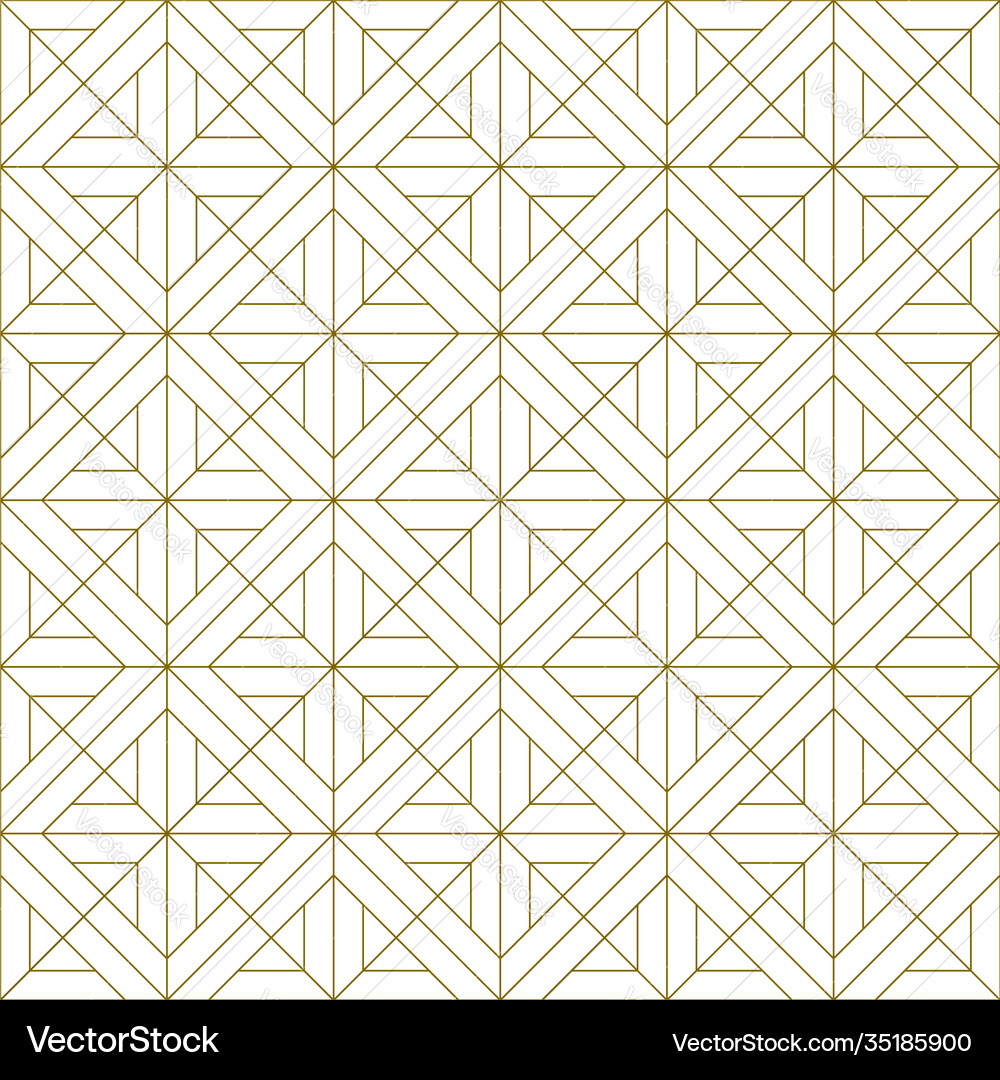 Seamless pattern in style kumiko brown fine lines Vector Image