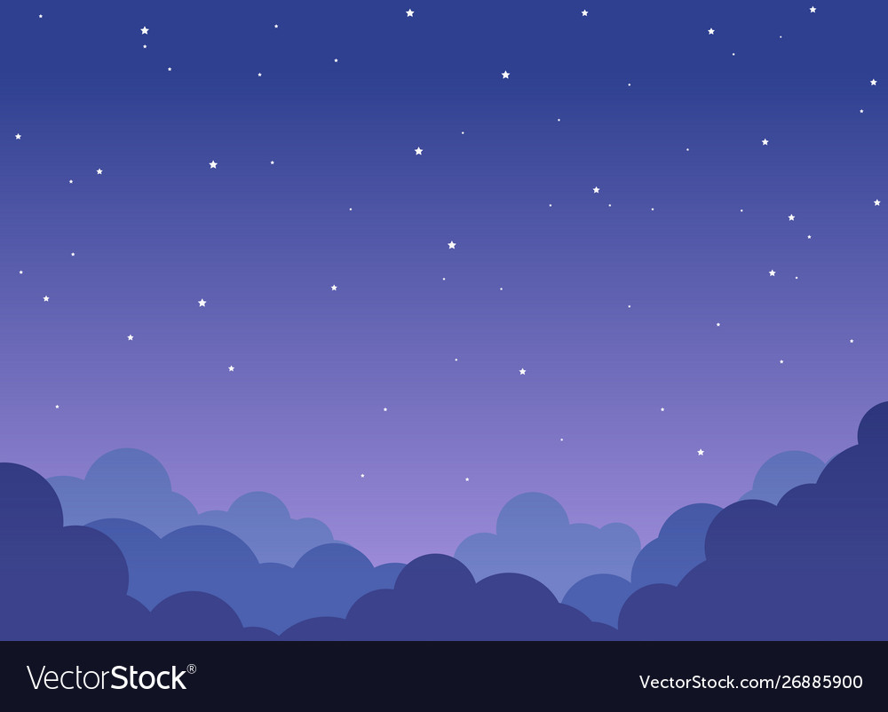 Cloudy Night Sky