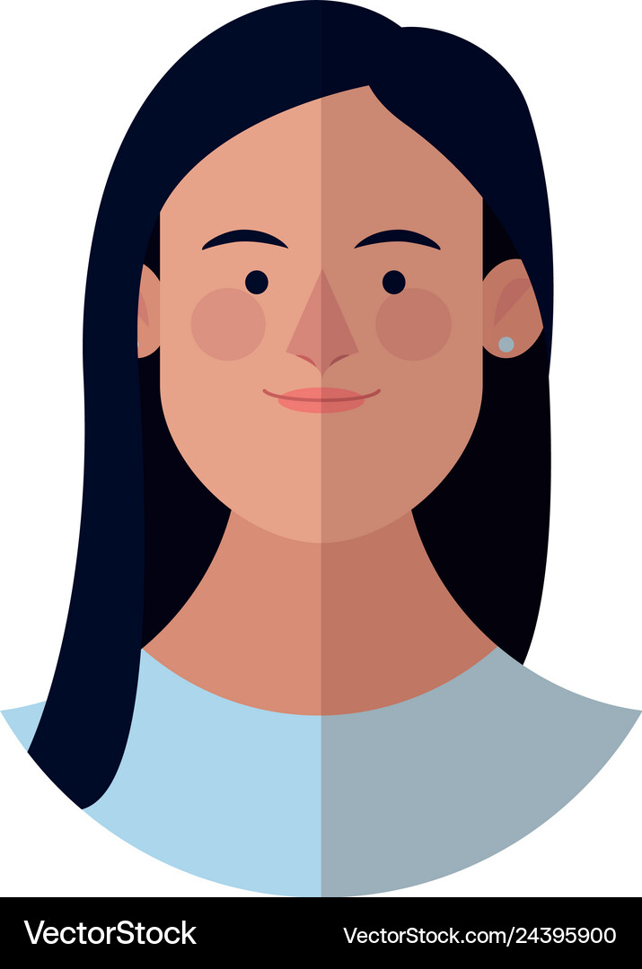 Woman face cartoon Royalty Free Vector Image - VectorStock