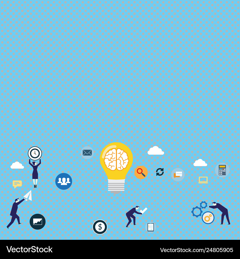 Business digital marketing Royalty Free Vector Image