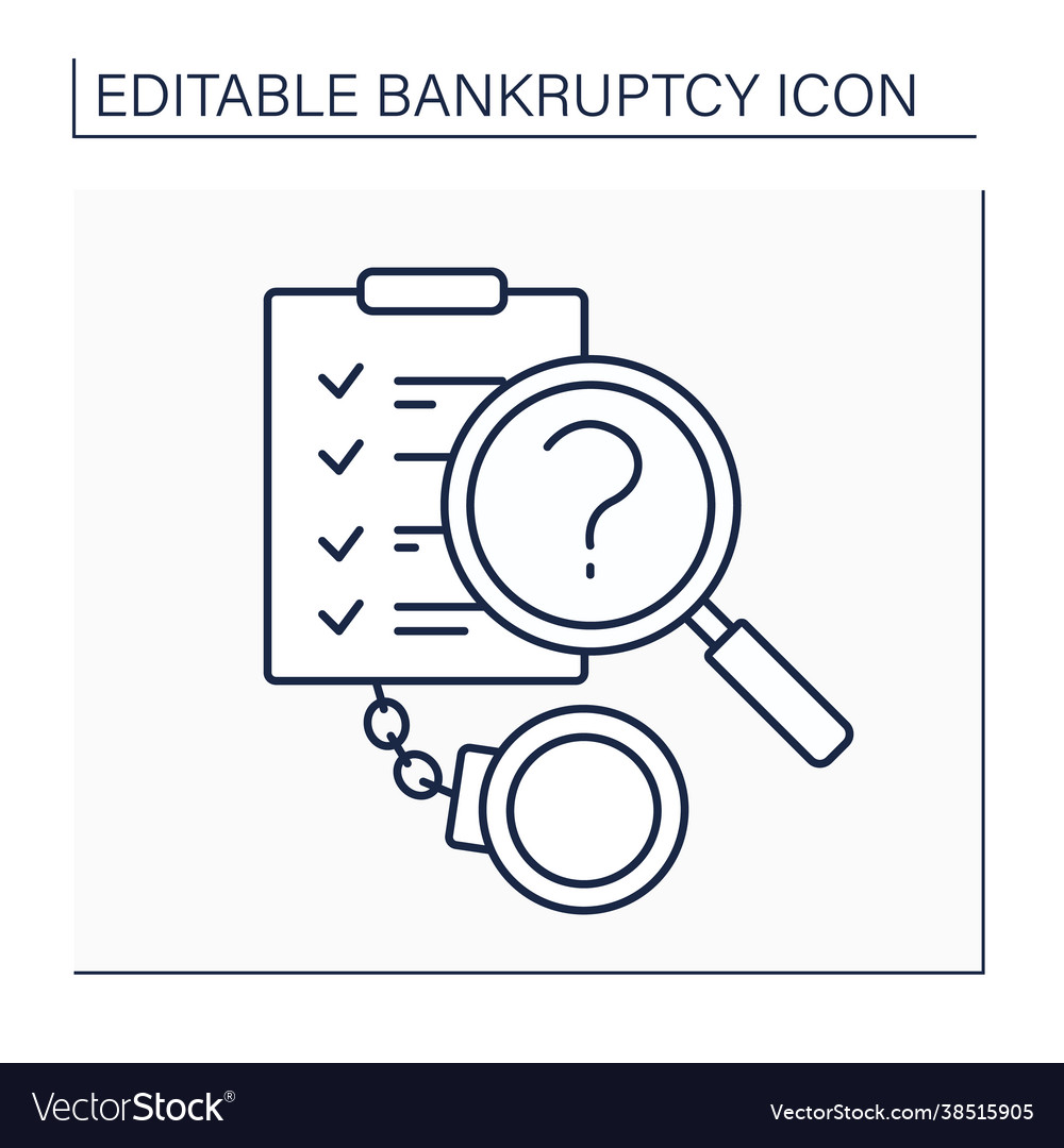 Means test line icon Royalty Free Vector Image