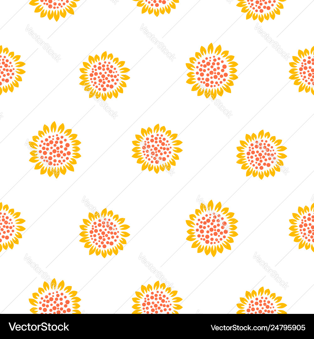 Simple meadow florals tender colors seamless Vector Image
