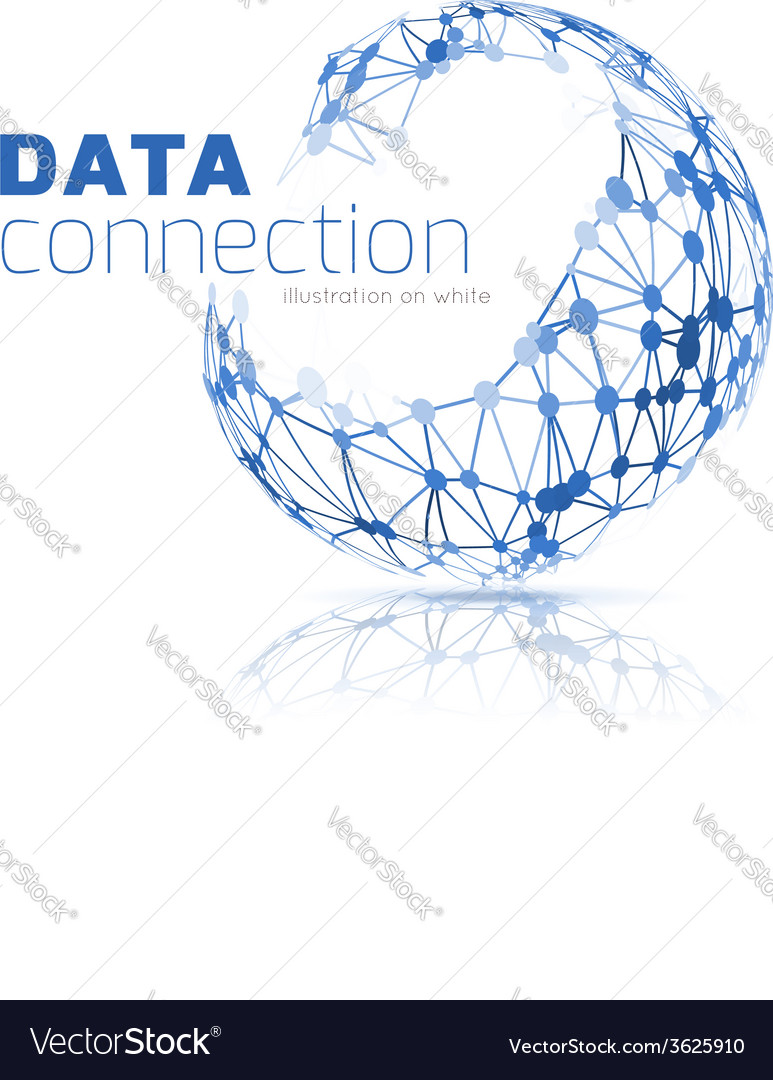 Abstract network connection background Royalty Free Vector