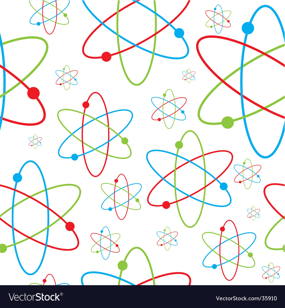Atom repeat Royalty Free Vector Image - VectorStock