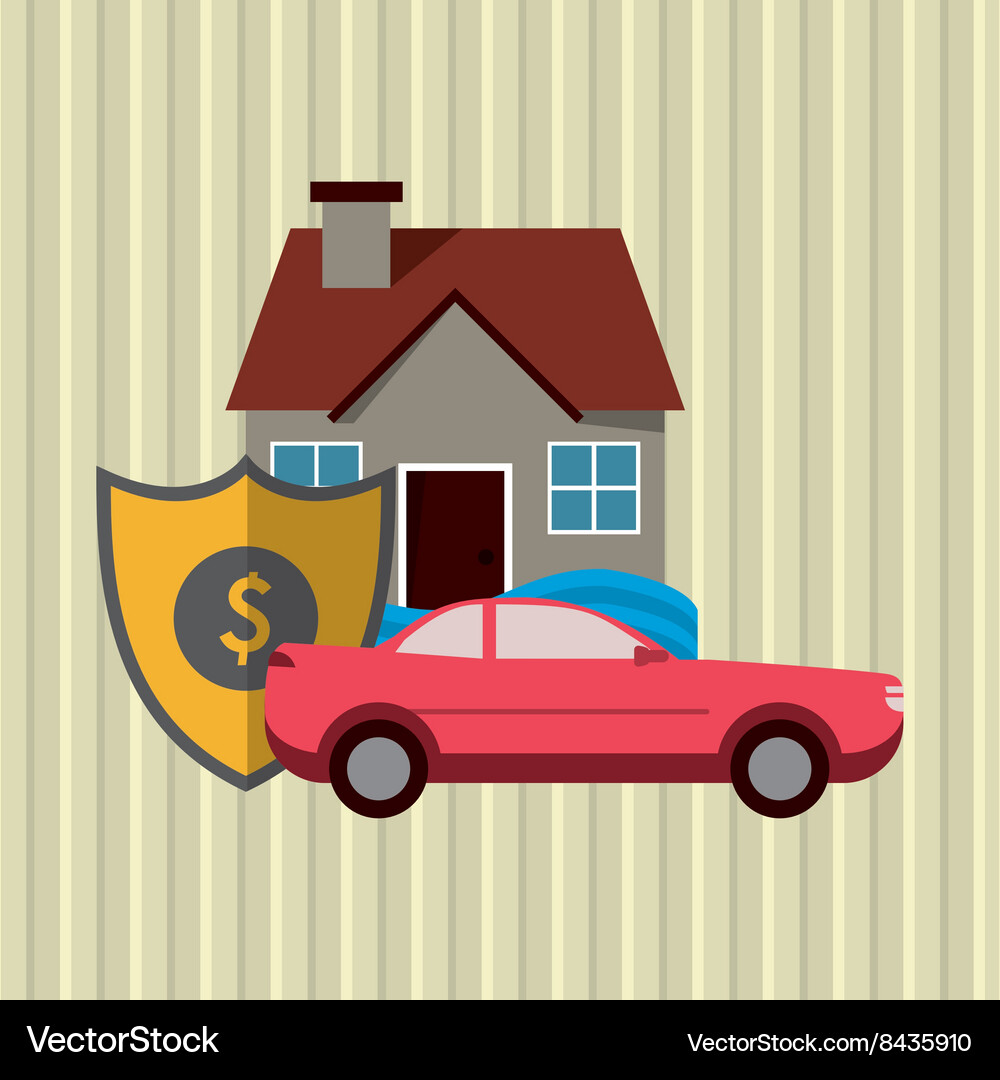 Design of insurance editable Royalty Free Vector Image