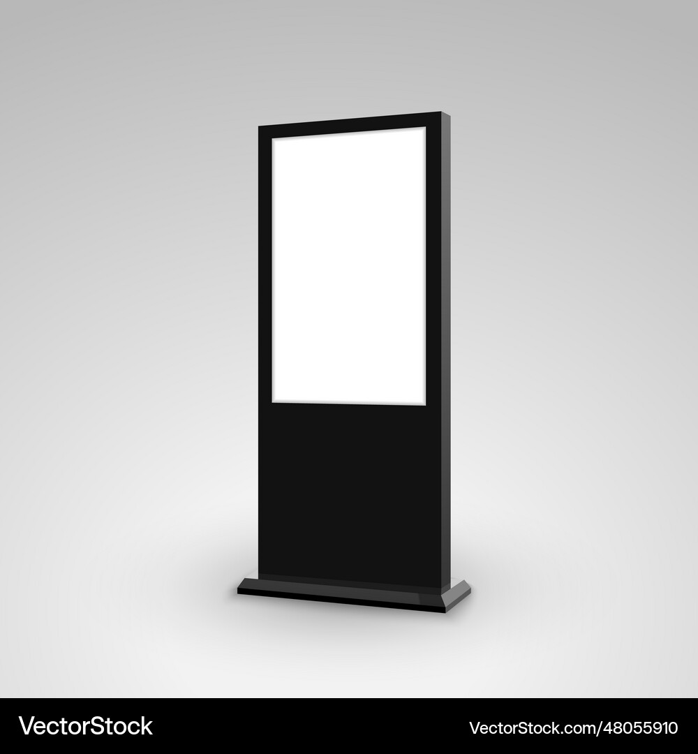 Digital stand signage advertising banner lightbox Vector Image