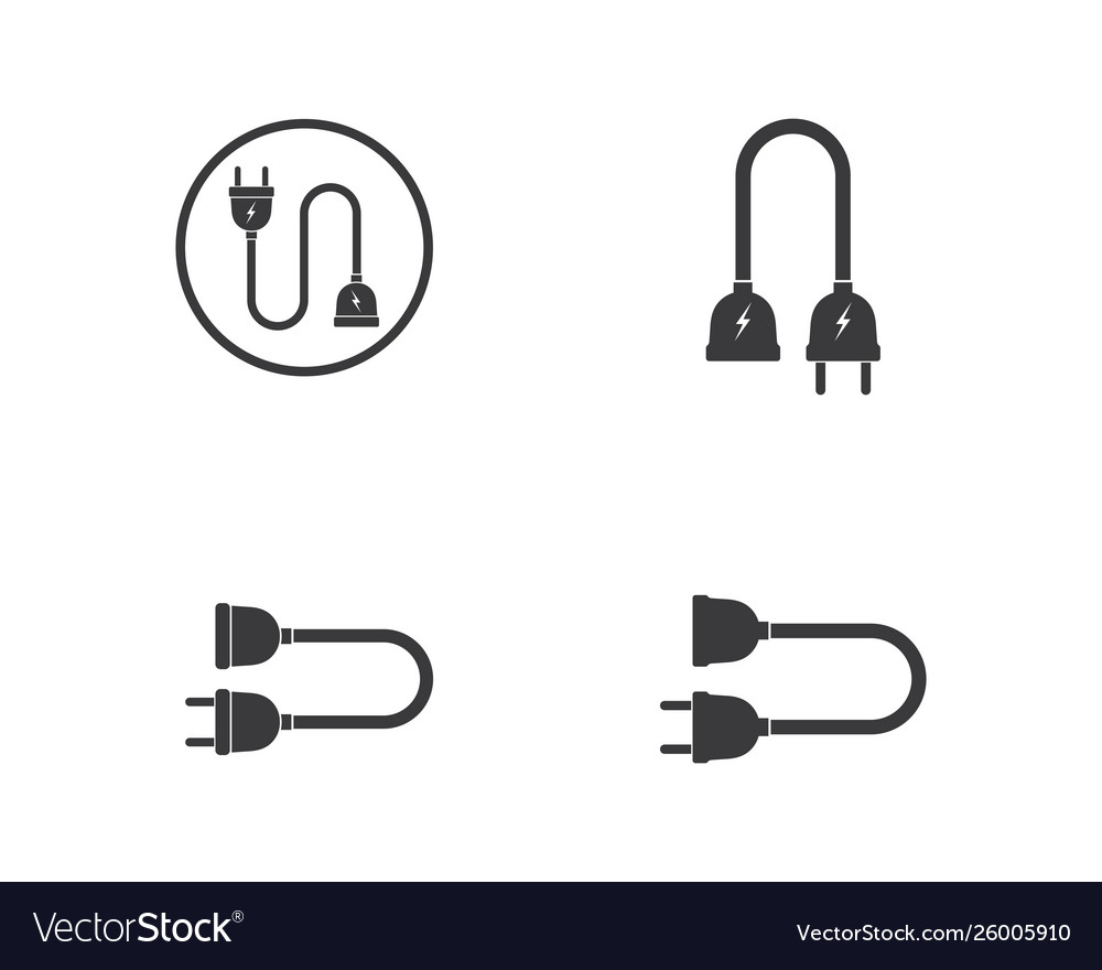 Electric socket plug Royalty Free Vector Image