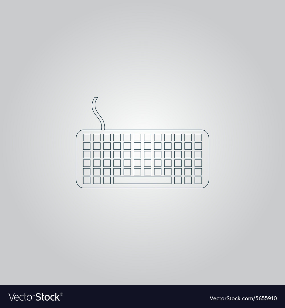 Keyboard icon Royalty Free Vector Image - VectorStock