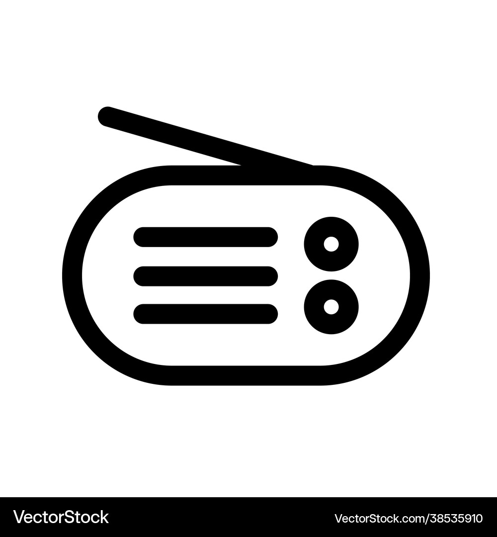 Radio Royalty Free Vector Image - VectorStock