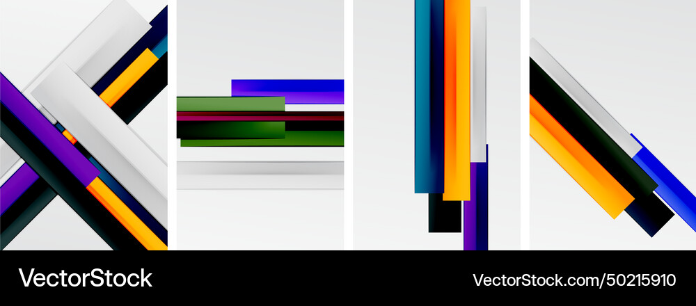 Stripes and lines poster abstract backgrounds Vector Image