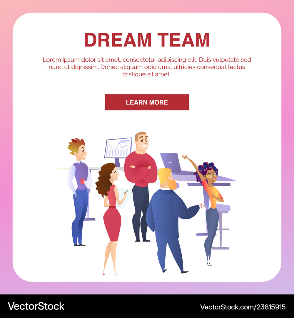 Business people teamwork communication banner Vector Image