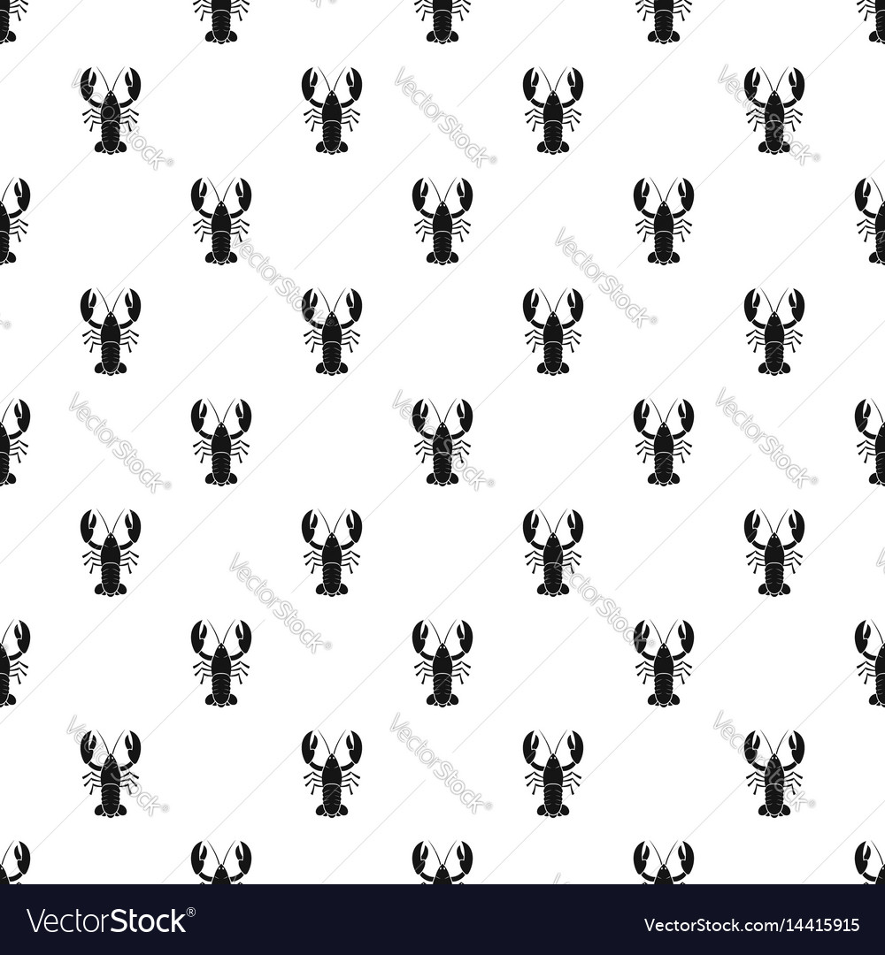 Crawfish pattern Royalty Free Vector Image - VectorStock