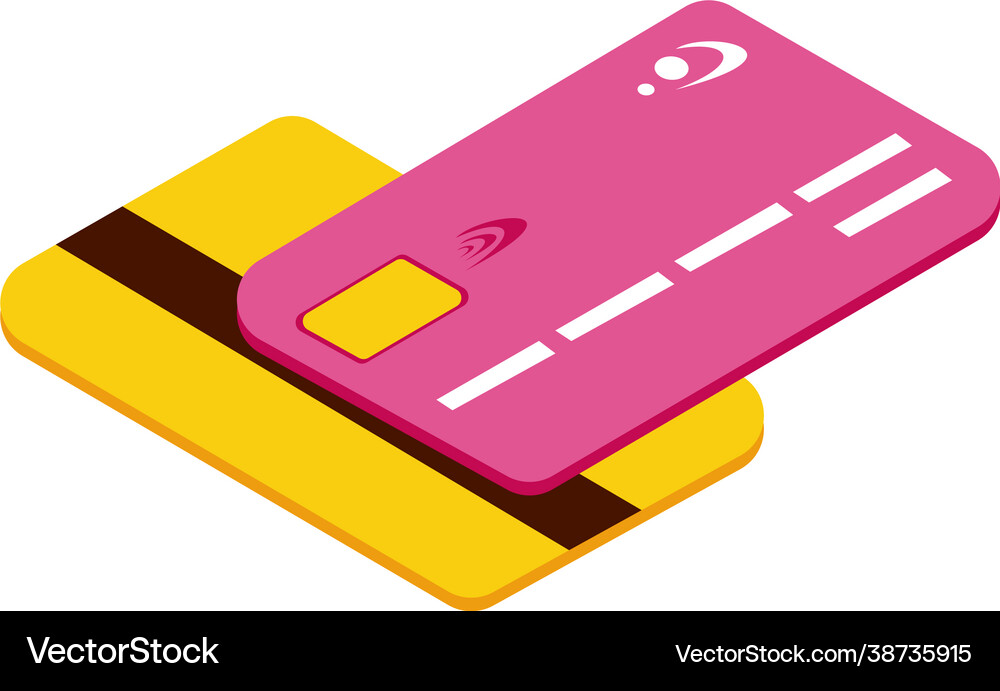 Credit cards banking Royalty Free Vector Image