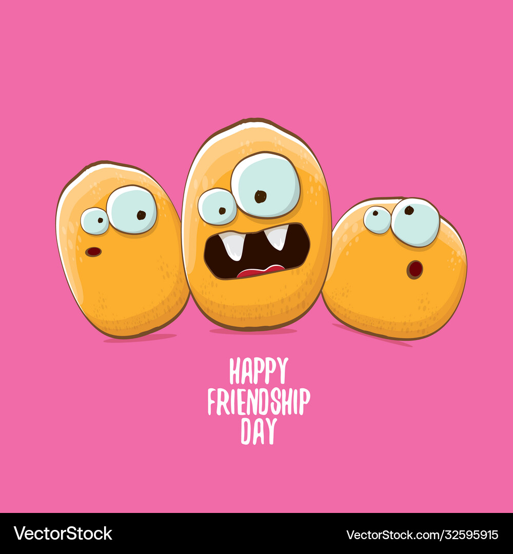 Friends potato characters having fun Royalty Free Vector