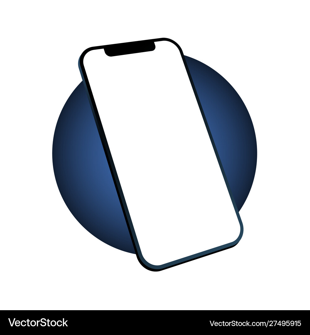Smartphone icon blank mobile phone isolated Vector Image