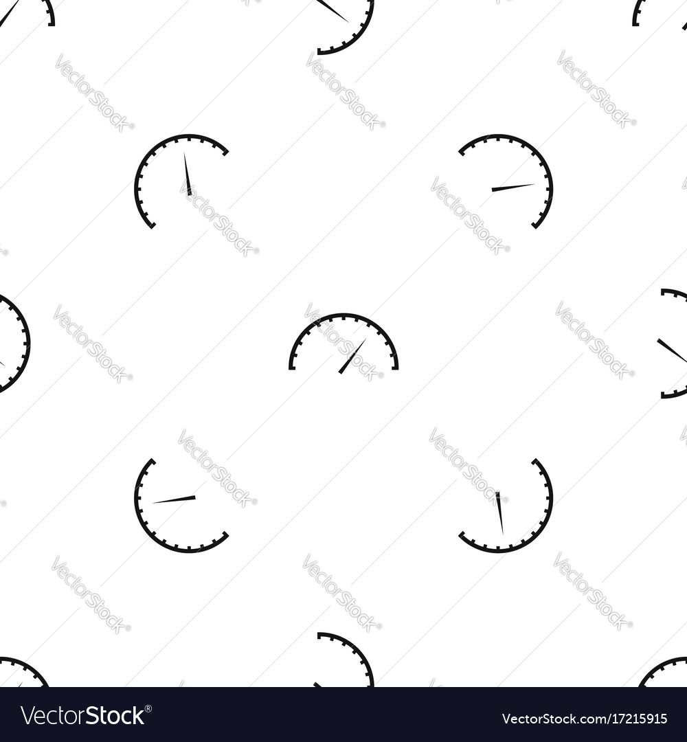 Speedometer pattern seamless black Royalty Free Vector Image