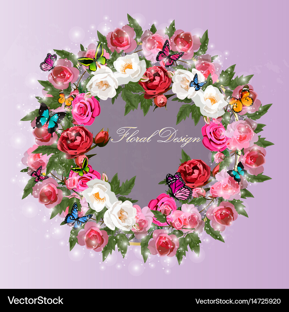 Bouquet of roses Royalty Free Vector Image - VectorStock