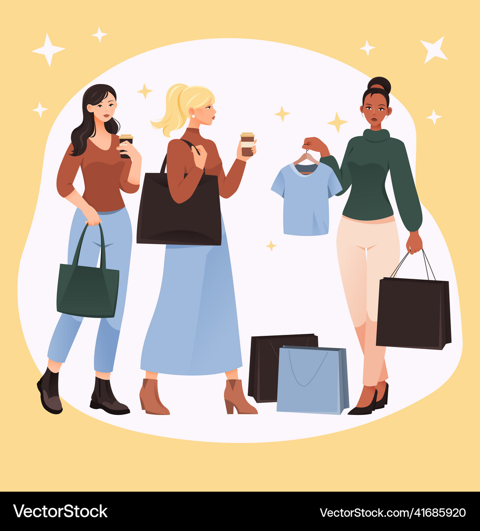 Concept of shopping Royalty Free Vector Image - VectorStock