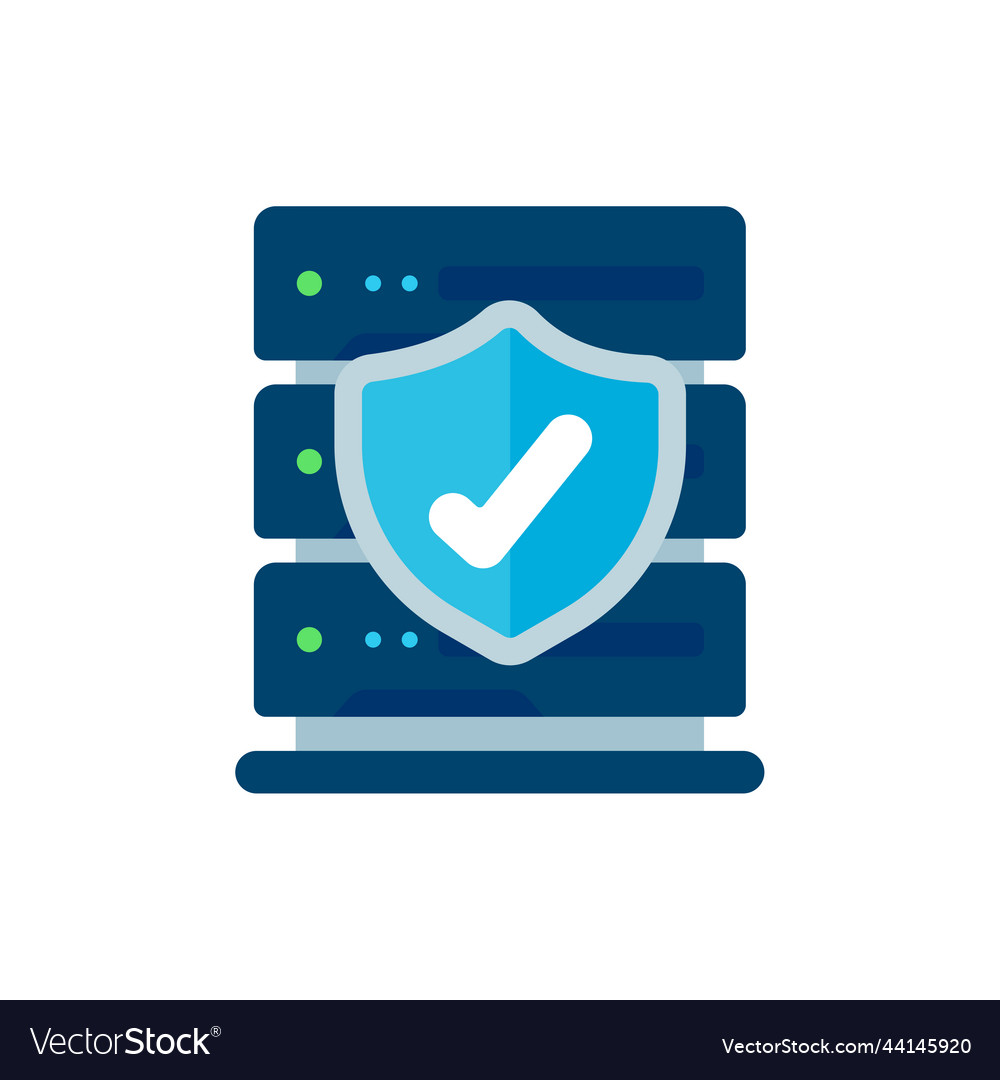 Database server data storage technology on cloud Vector Image Database server data storage technology on cloud Vector Image
