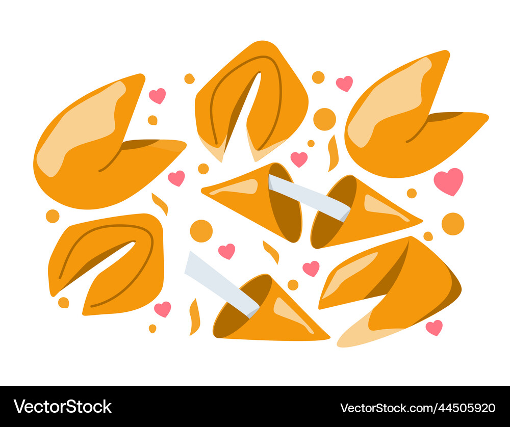 Set of cookies Royalty Free Vector Image - VectorStock