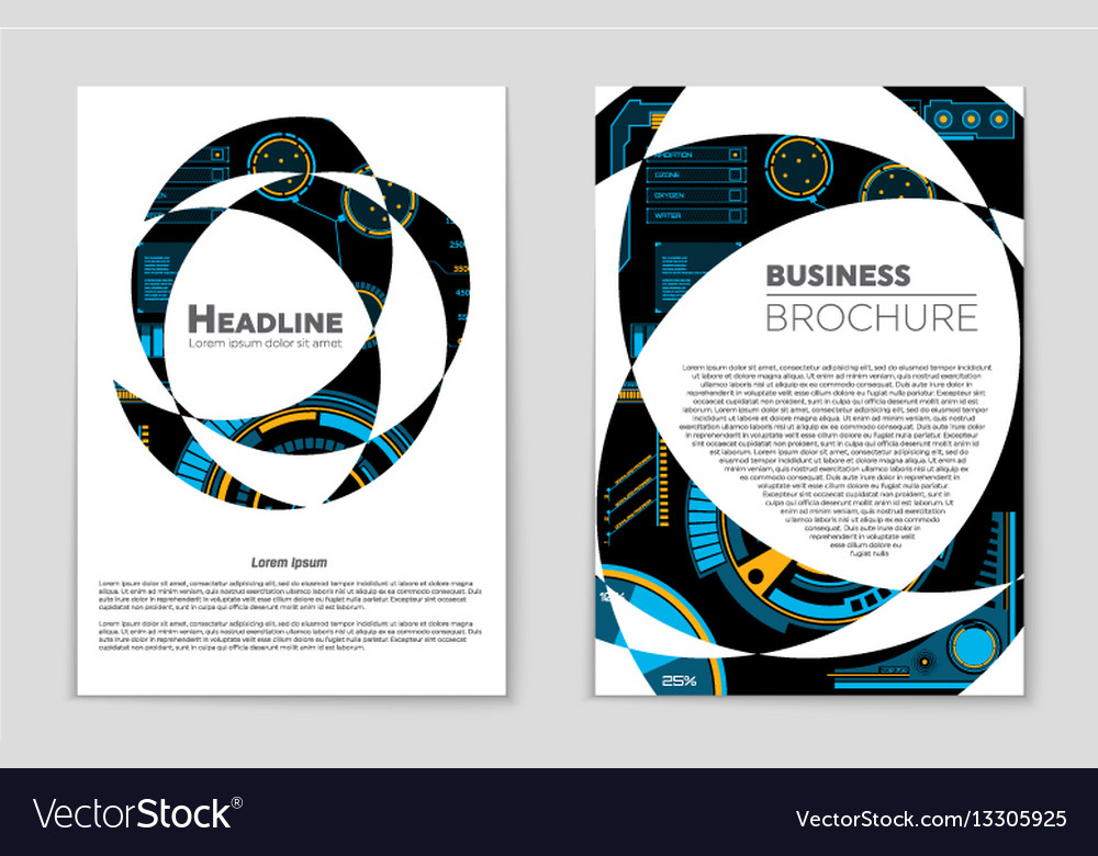 Abstract layout background set for art Royalty Free Vector