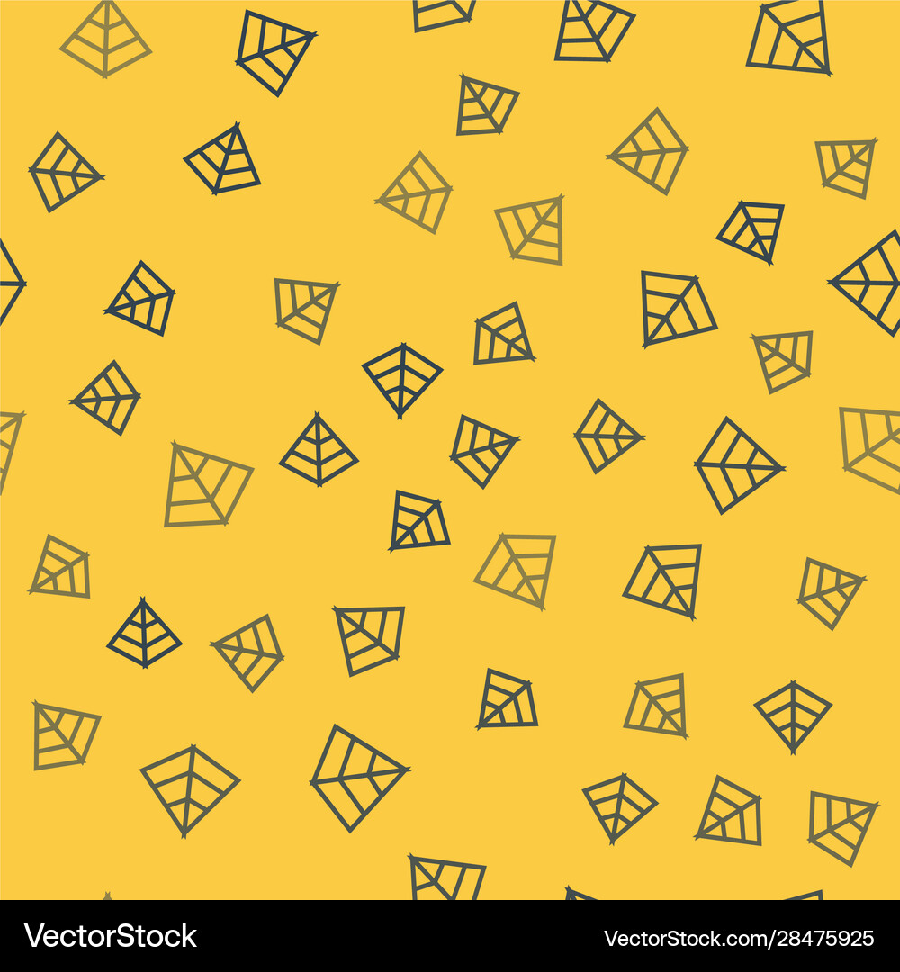 Blue line egypt pyramids icon isolated seamless Vector Image