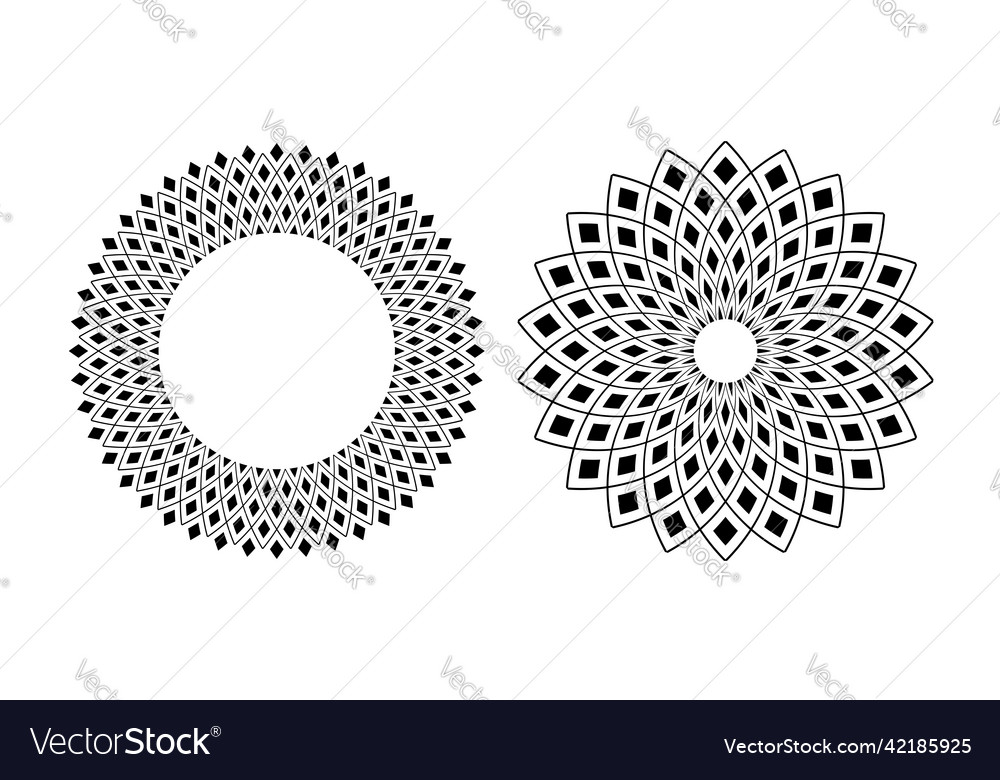 Circle patterns Royalty Free Vector Image - VectorStock