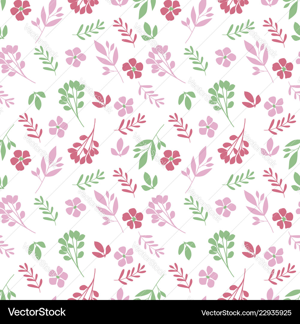 Floral pattern in the small flowerseamless Vector Image