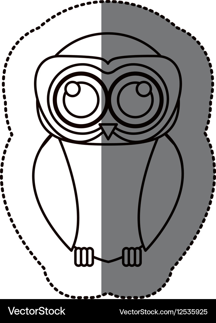 Isolated owl cartoon design Royalty Free Vector Image