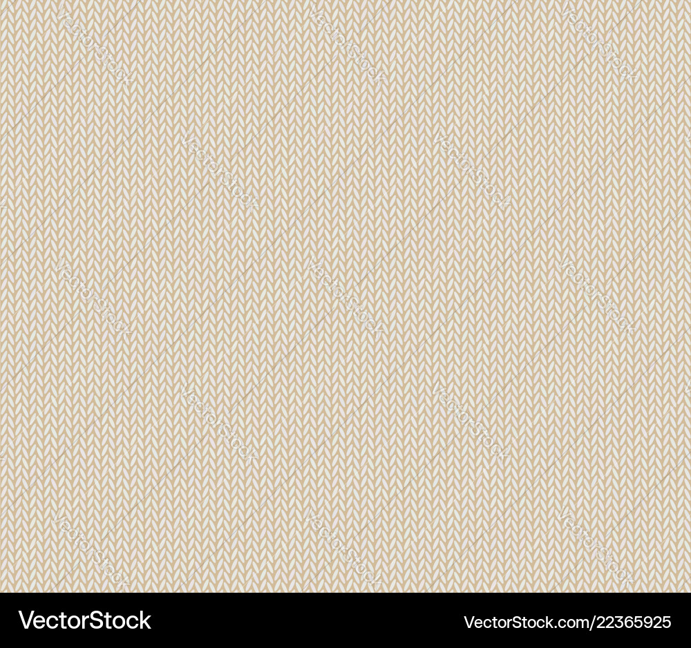 Knitted seamless texture wool melange yarn beige Vector Image