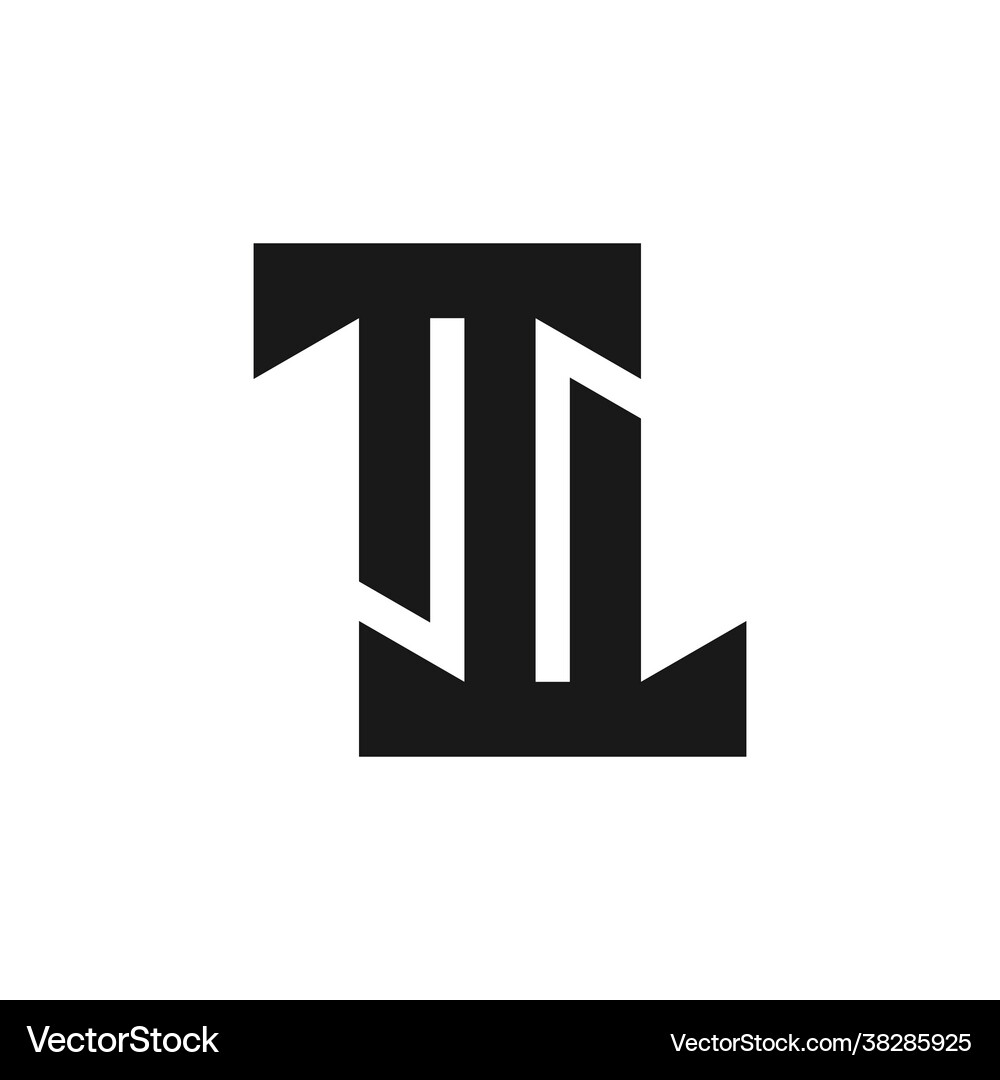 Letter tt business logo design Royalty Free Vector Image