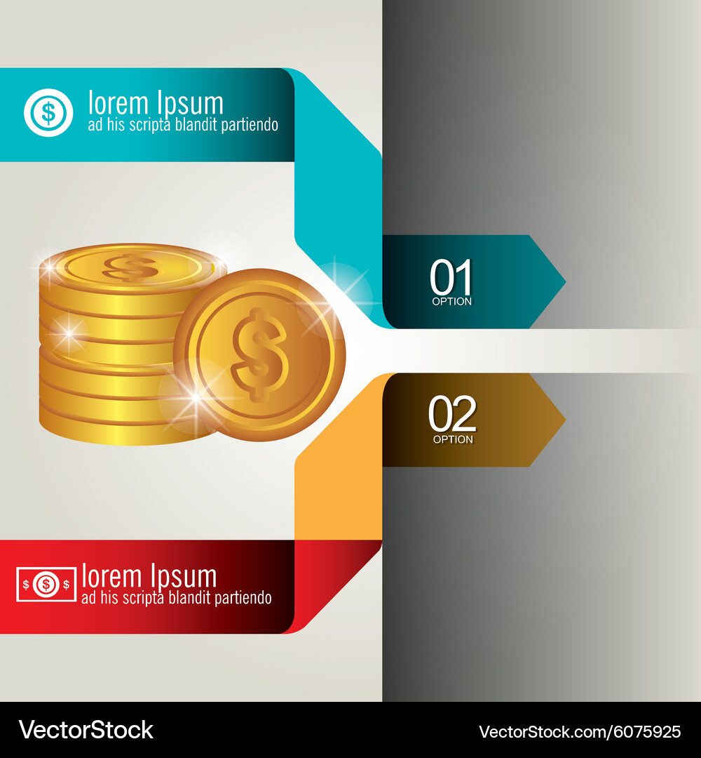Money and business design Royalty Free Vector Image